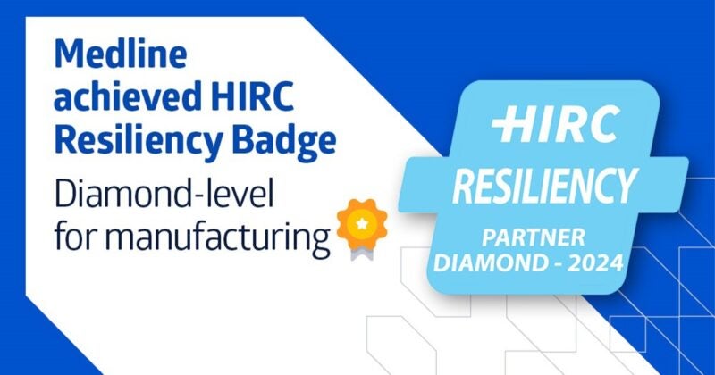 Medline receives first-ever Diamond-level HIRC Resiliency Badge for ...